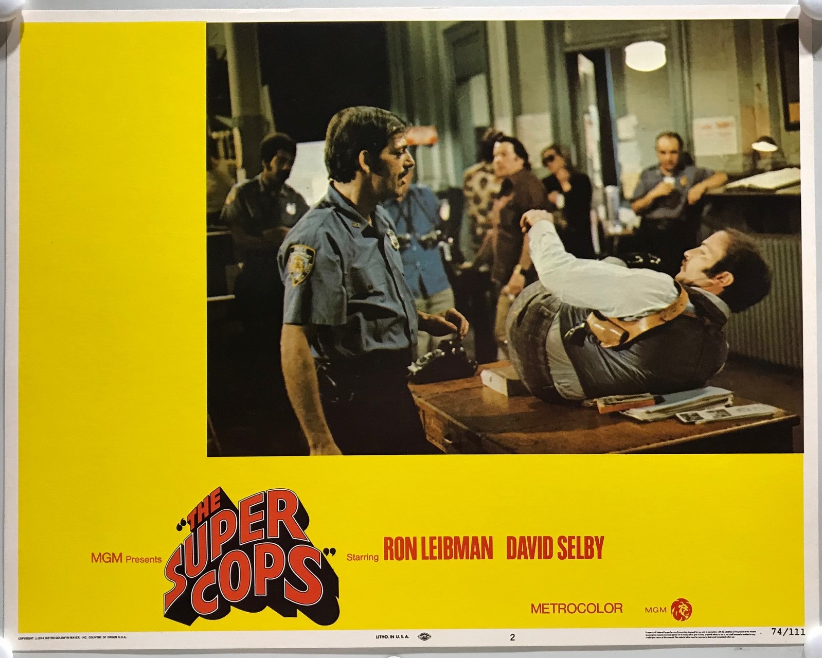ORIGINAL LOBBY CARDS - THE SUPER COPS - 1974 - set of 8 - Ron Leibman ...