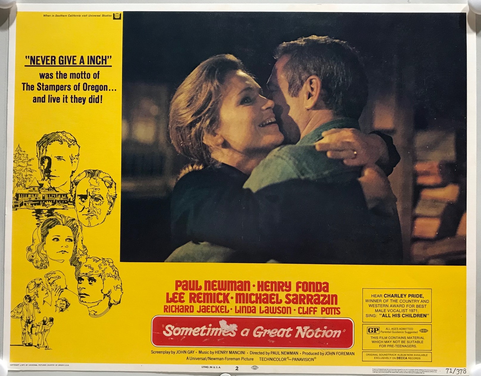 ORIGINAL LOBBY CARDS - SOMETIMES A GREAT NOTION - 1971 - set of 8 ...