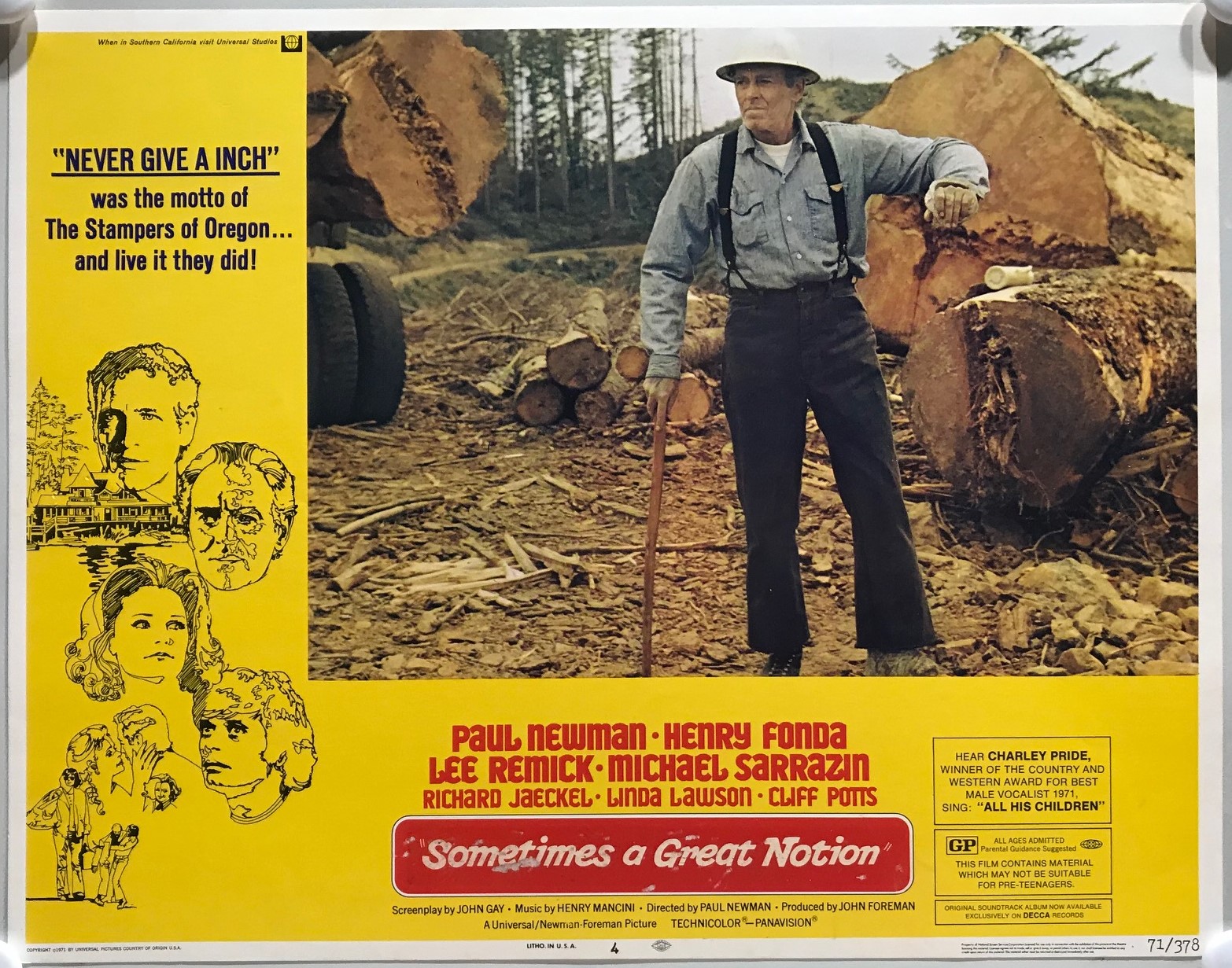 ORIGINAL LOBBY CARDS - SOMETIMES A GREAT NOTION - 1971 - set of 8 ...