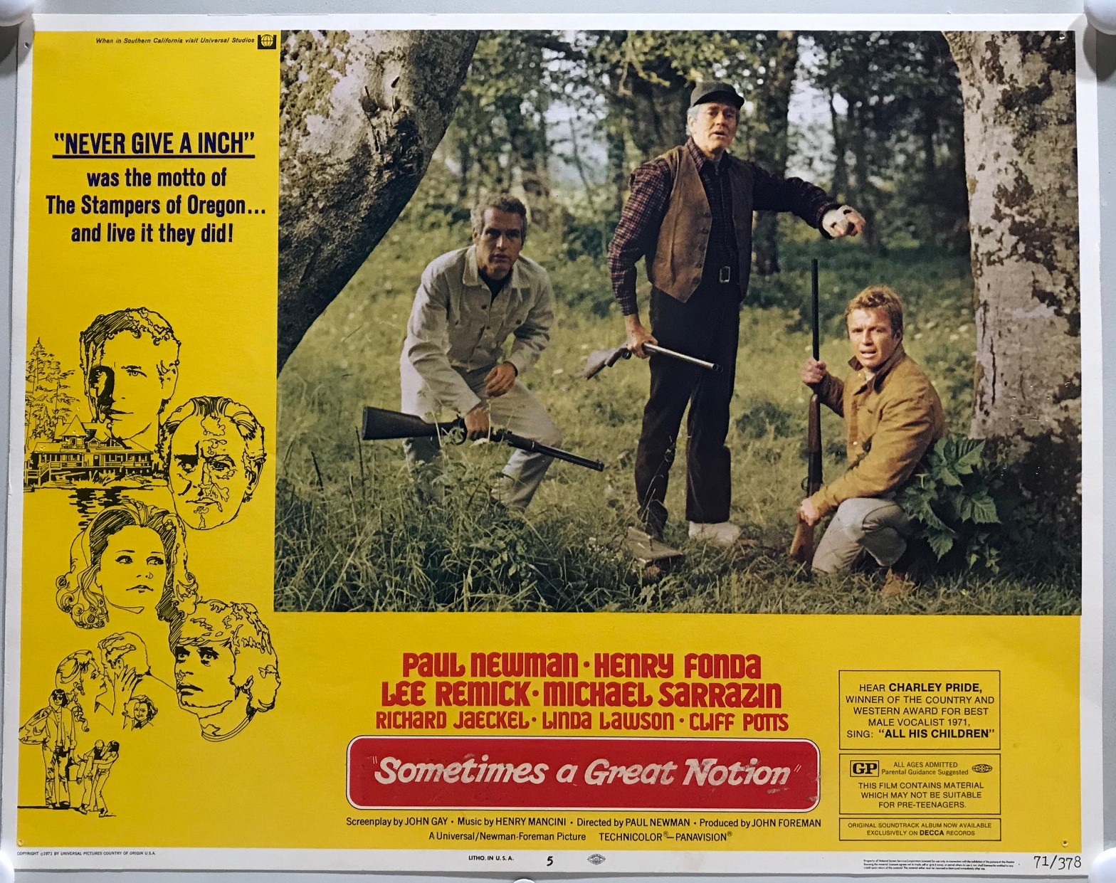 ORIGINAL LOBBY CARDS - SOMETIMES A GREAT NOTION - 1971 - set of 8 ...