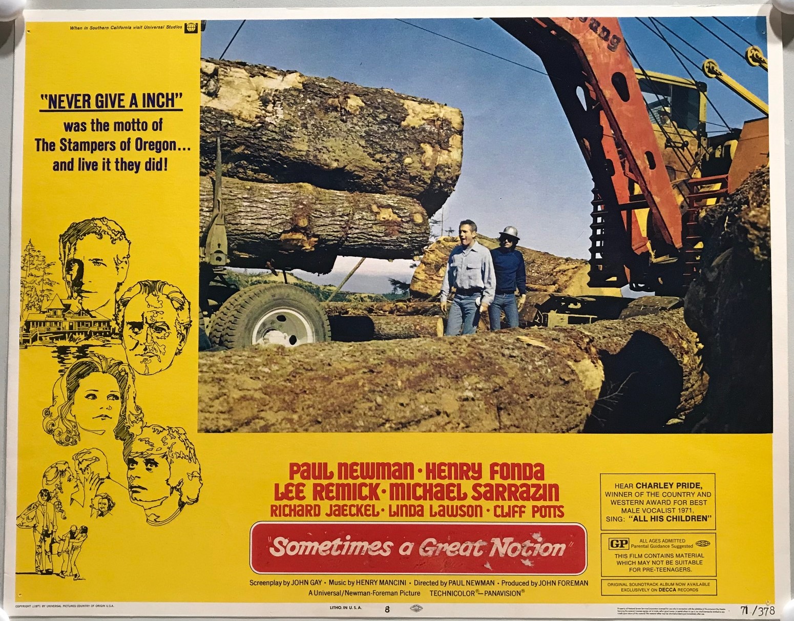 ORIGINAL LOBBY CARDS - SOMETIMES A GREAT NOTION - 1971 - set of 8 ...