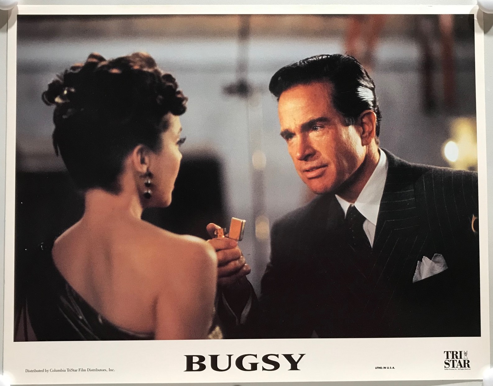 ORIGINAL LOBBY CARDS - BUGSY - 1991 - set of 8 - Warren Beatty, Annette Bening, Harvey Keitel ...