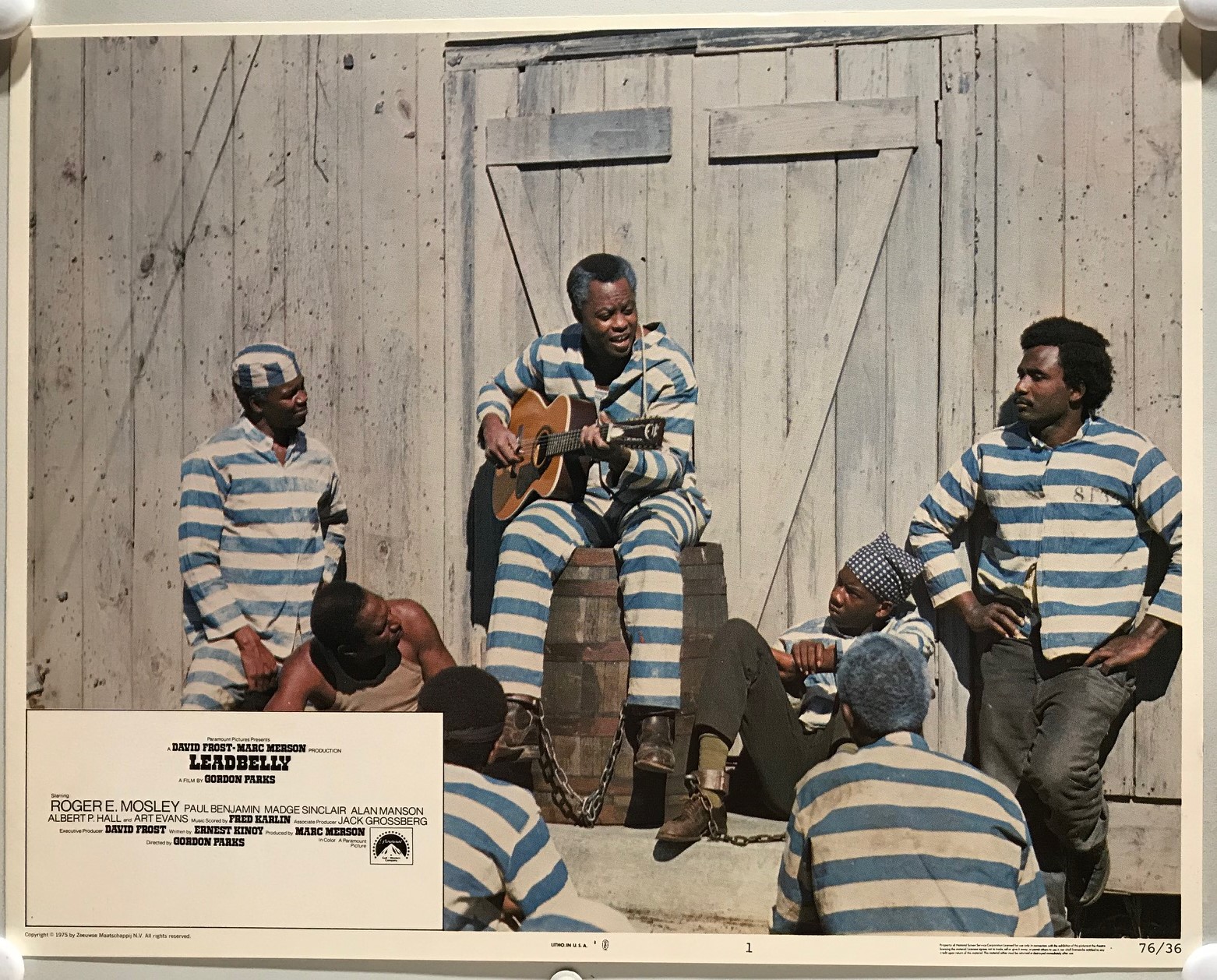 ORIGINAL LOBBY CARDS - LEADBELLY - 1976 - set of 8 - Roger E. Mosley, Paul Benjamin, Madge ...