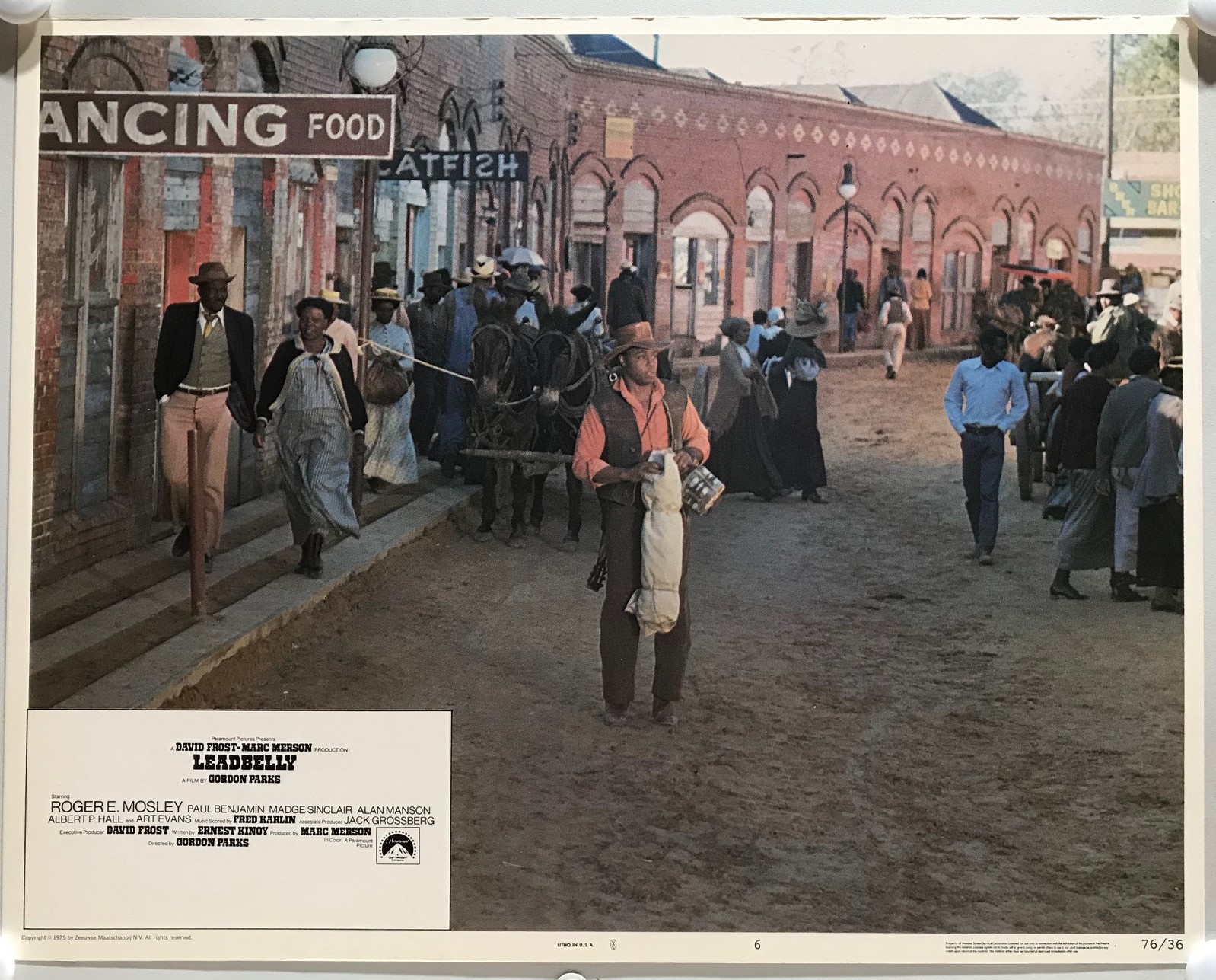 ORIGINAL LOBBY CARDS - LEADBELLY - 1976 - set of 8 - Roger E. Mosley ...