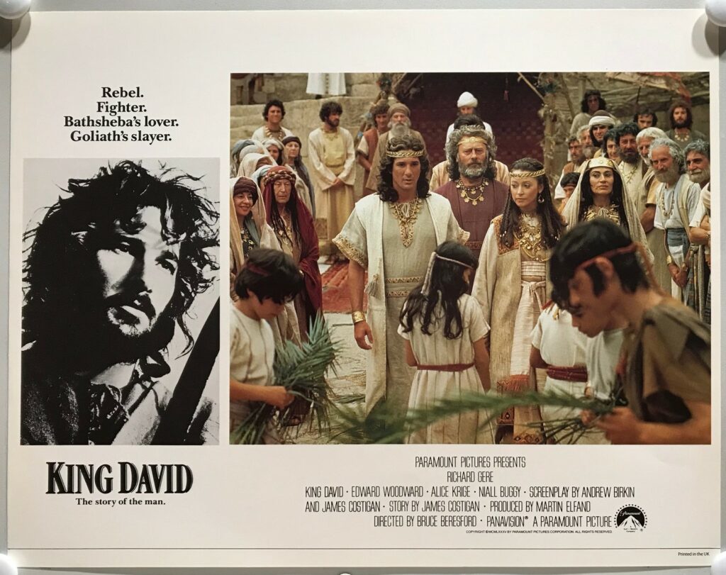 ORIGINAL LOBBY CARDS - KING DAVID - 1985 - set of 8 - Richard Gere ...