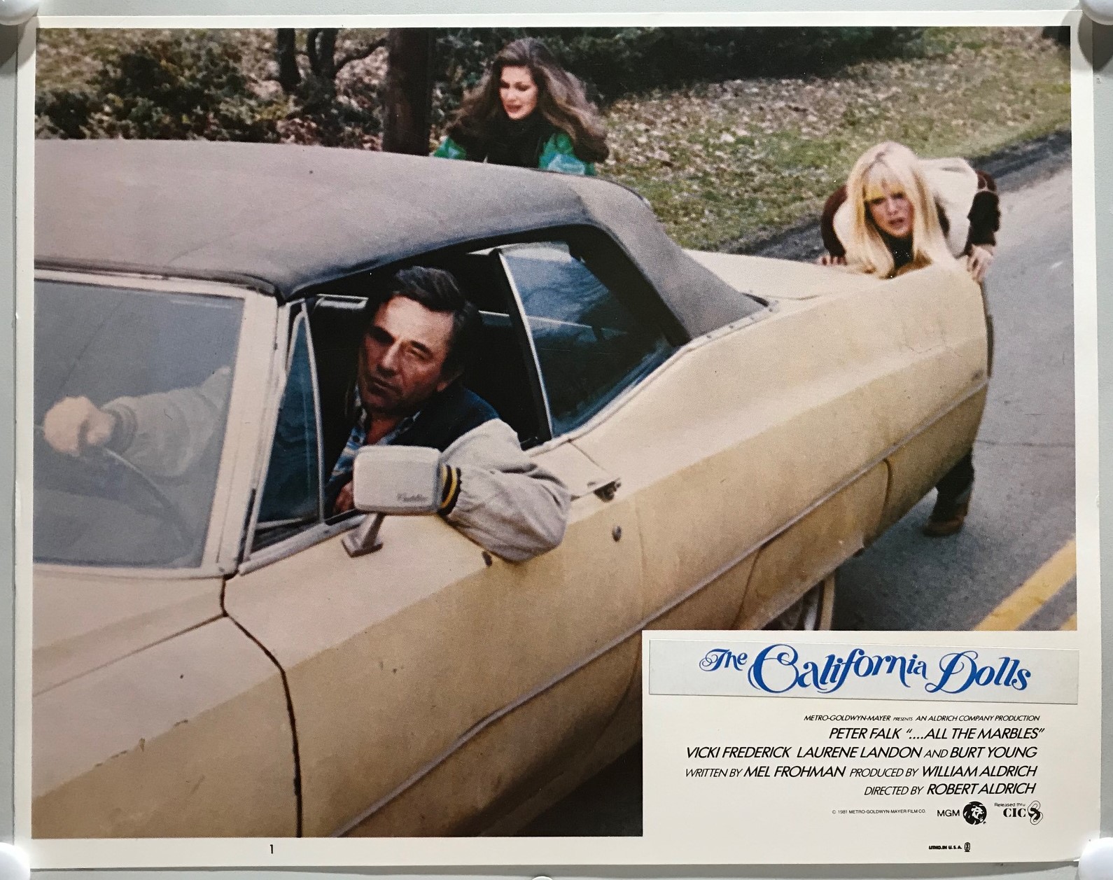 ORIGINAL LOBBY CARDS - THE CALIFORNIA DOLLS aka "...All the Marbles ...