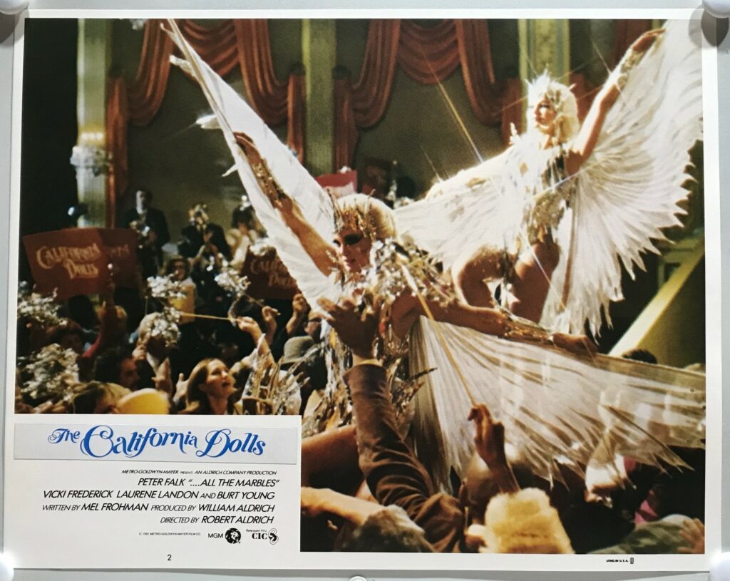 ORIGINAL LOBBY CARDS - THE CALIFORNIA DOLLS aka "...All the Marbles ...
