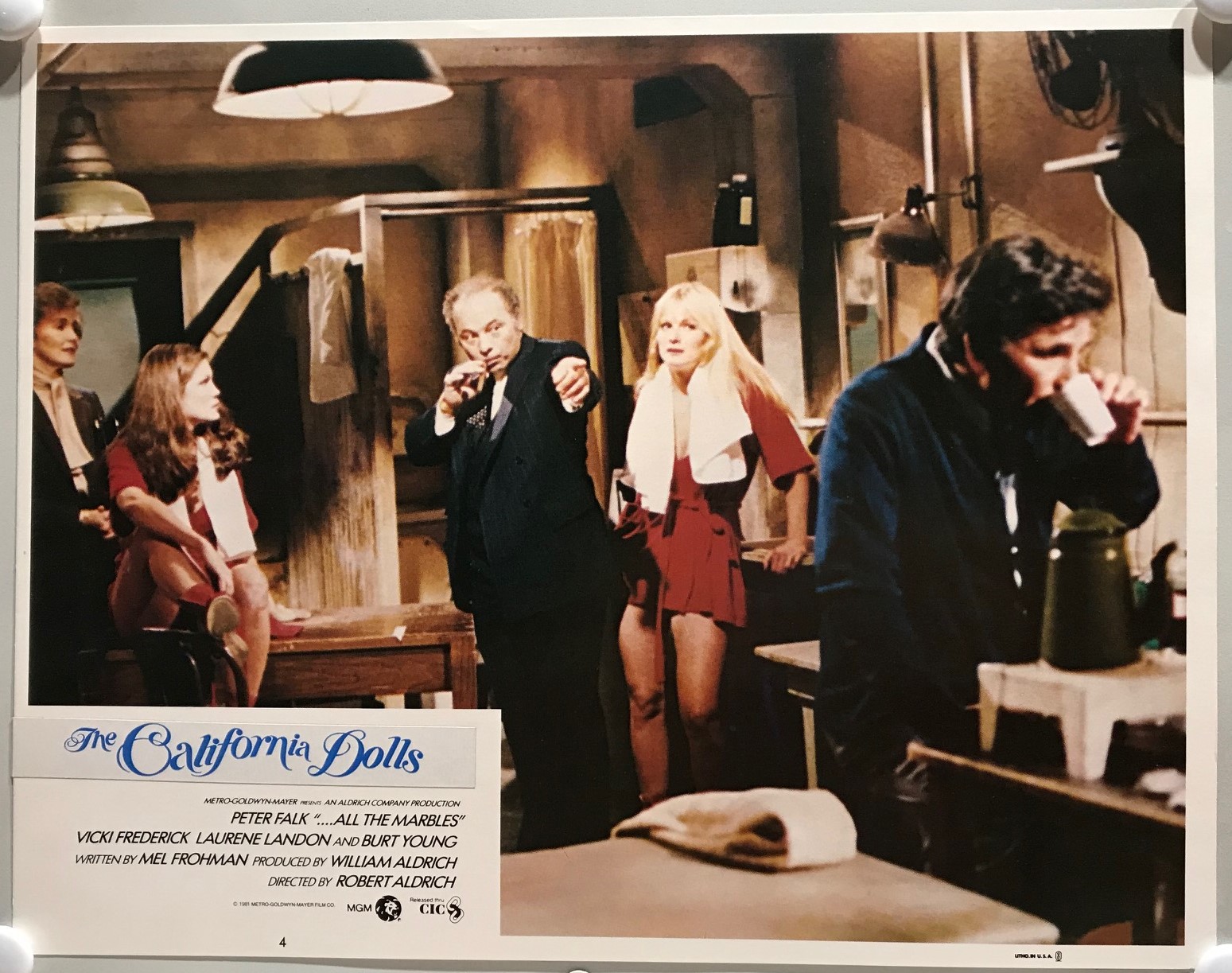 ORIGINAL LOBBY CARDS - THE CALIFORNIA DOLLS aka "...All the Marbles ...