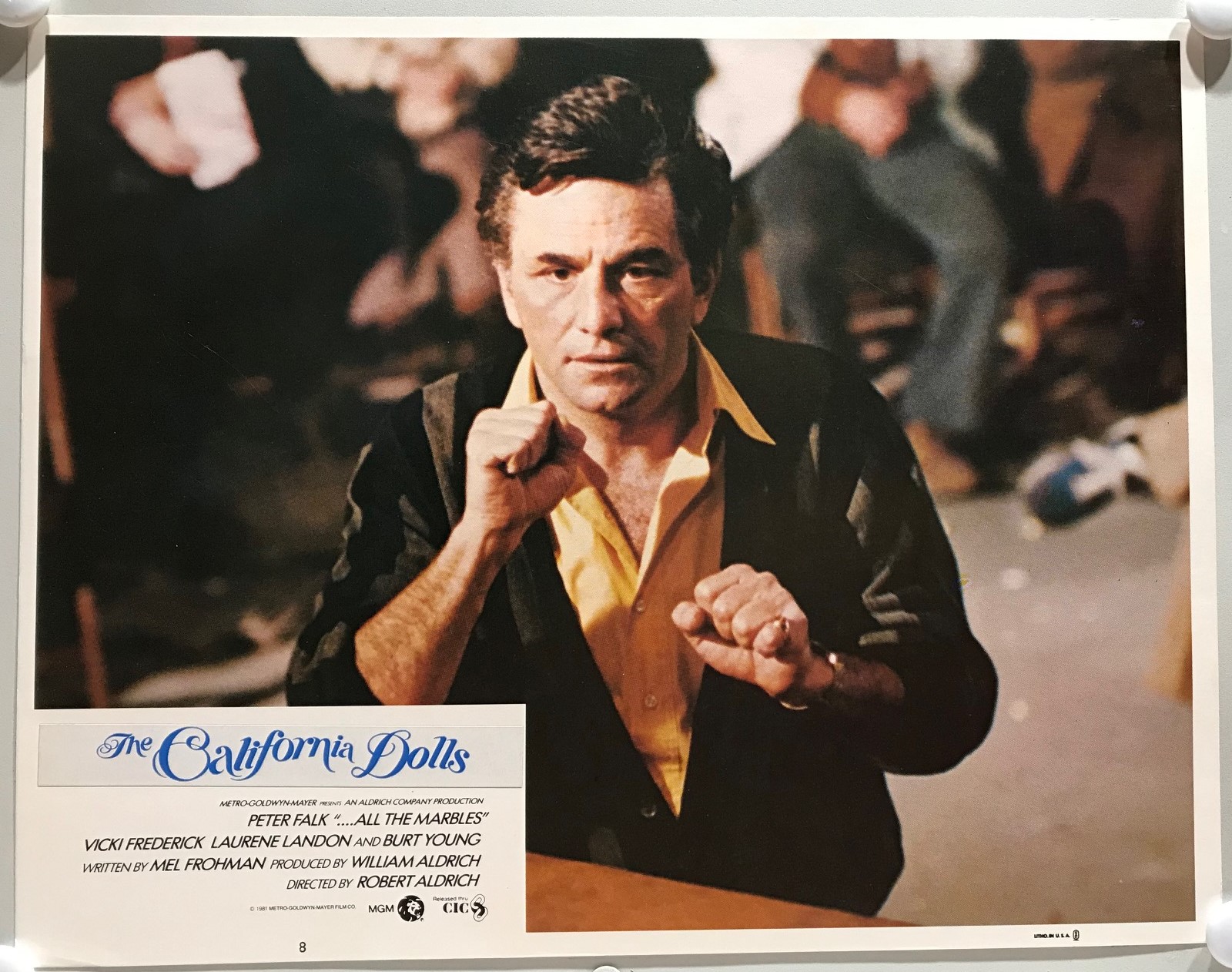 ORIGINAL LOBBY CARDS - THE CALIFORNIA DOLLS aka "...All the Marbles ...