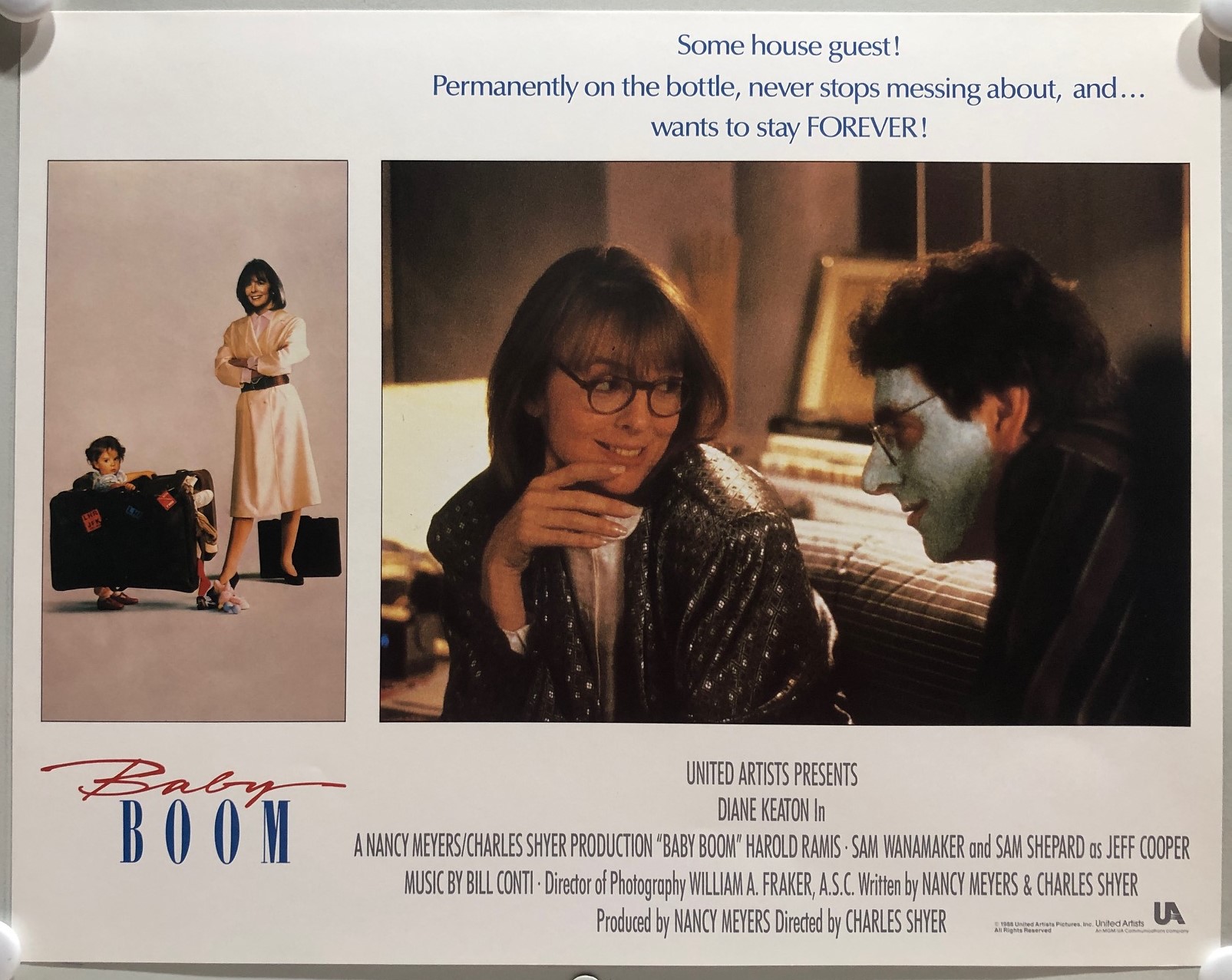 ORIGINAL LOBBY CARDS - BABY BOOM - 1987 - set of 8 - Diane Keaton, Sam ...