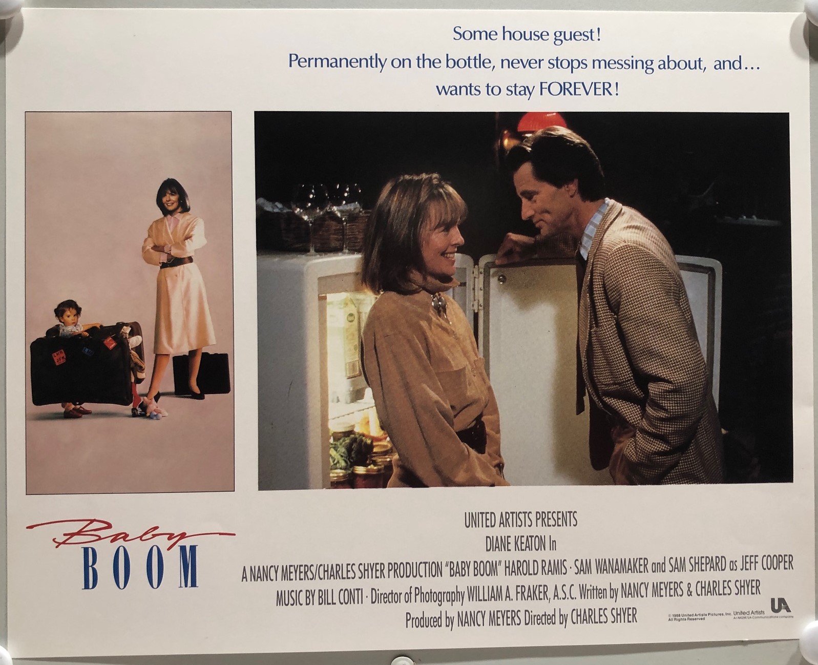 ORIGINAL LOBBY CARDS - BABY BOOM - 1987 - set of 8 - Diane Keaton, Sam ...