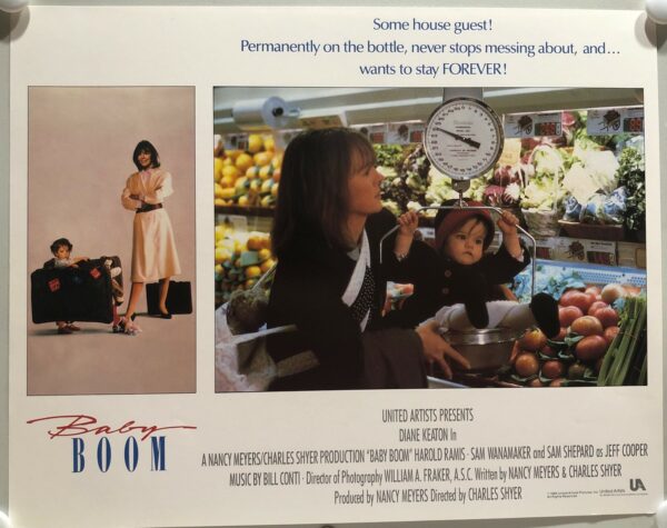 ORIGINAL LOBBY CARDS - BABY BOOM - 1987 - set of 8 - Diane Keaton, Sam Shepard, Harold Ramis ...