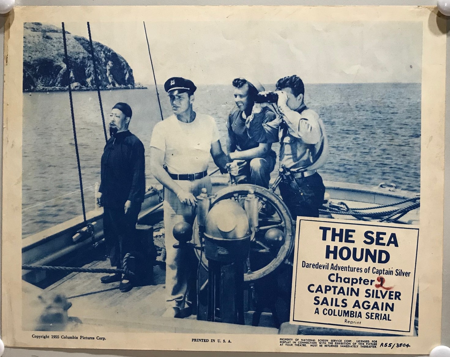ORIGINAL SERIAL LOBBY CARD - THE SEA HOUND - R1955 – scene card - Ch 1 ...
