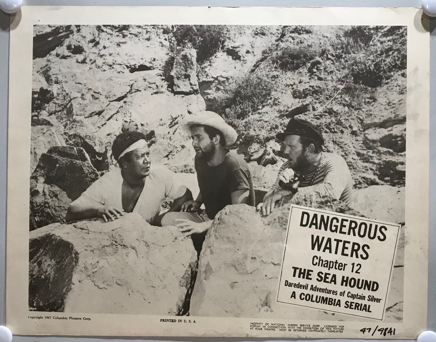 ORIGINAL SERIAL LOBBY CARD - THE SEA HOUND - 1947 – scene card - Ch 12 ...
