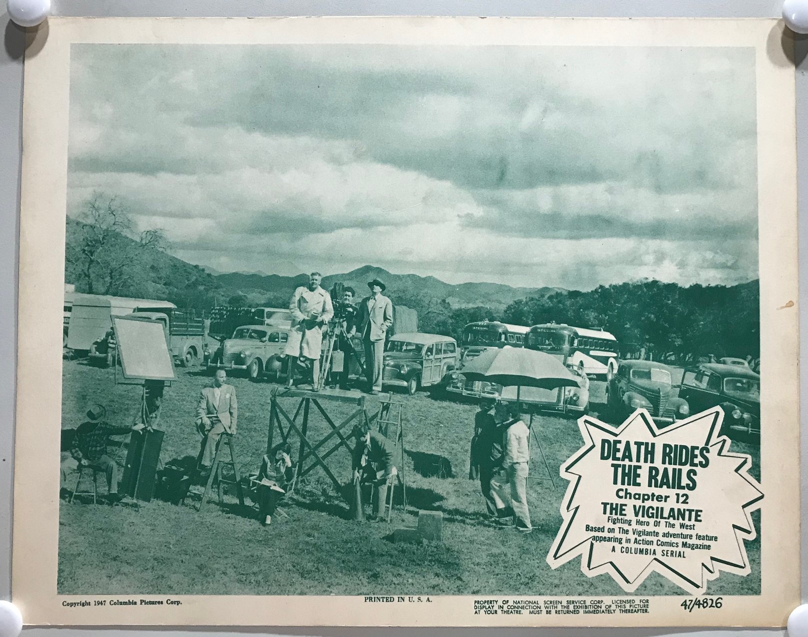 ORIGINAL SERIAL LOBBY CARD - THE VIGILANTE (a) - 1947 – scene card - Ch ...