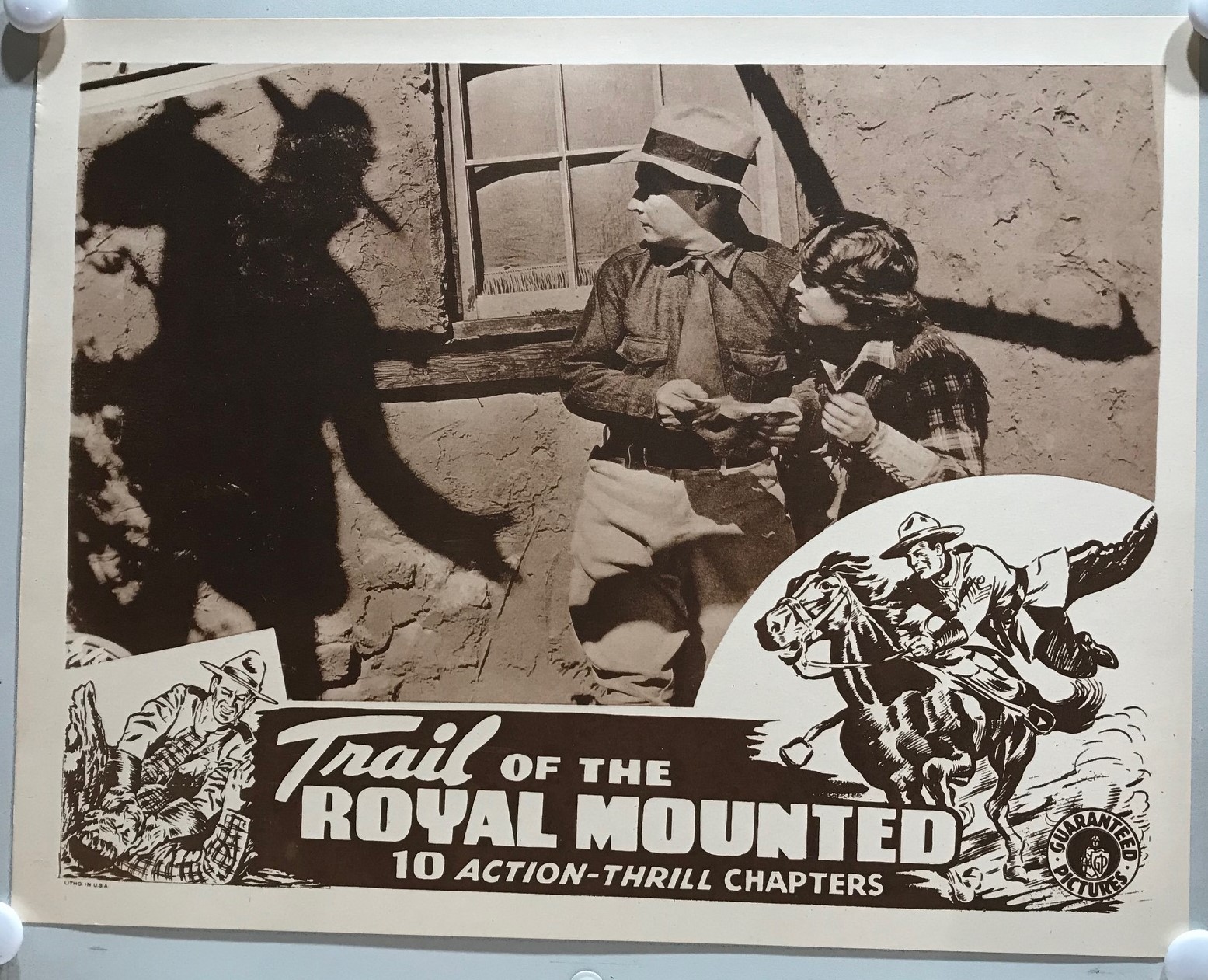 ORIGINAL SERIAL LOBBY CARD - TRAIL OF THE ROYAL MOUNTED (c) - 1938 ...