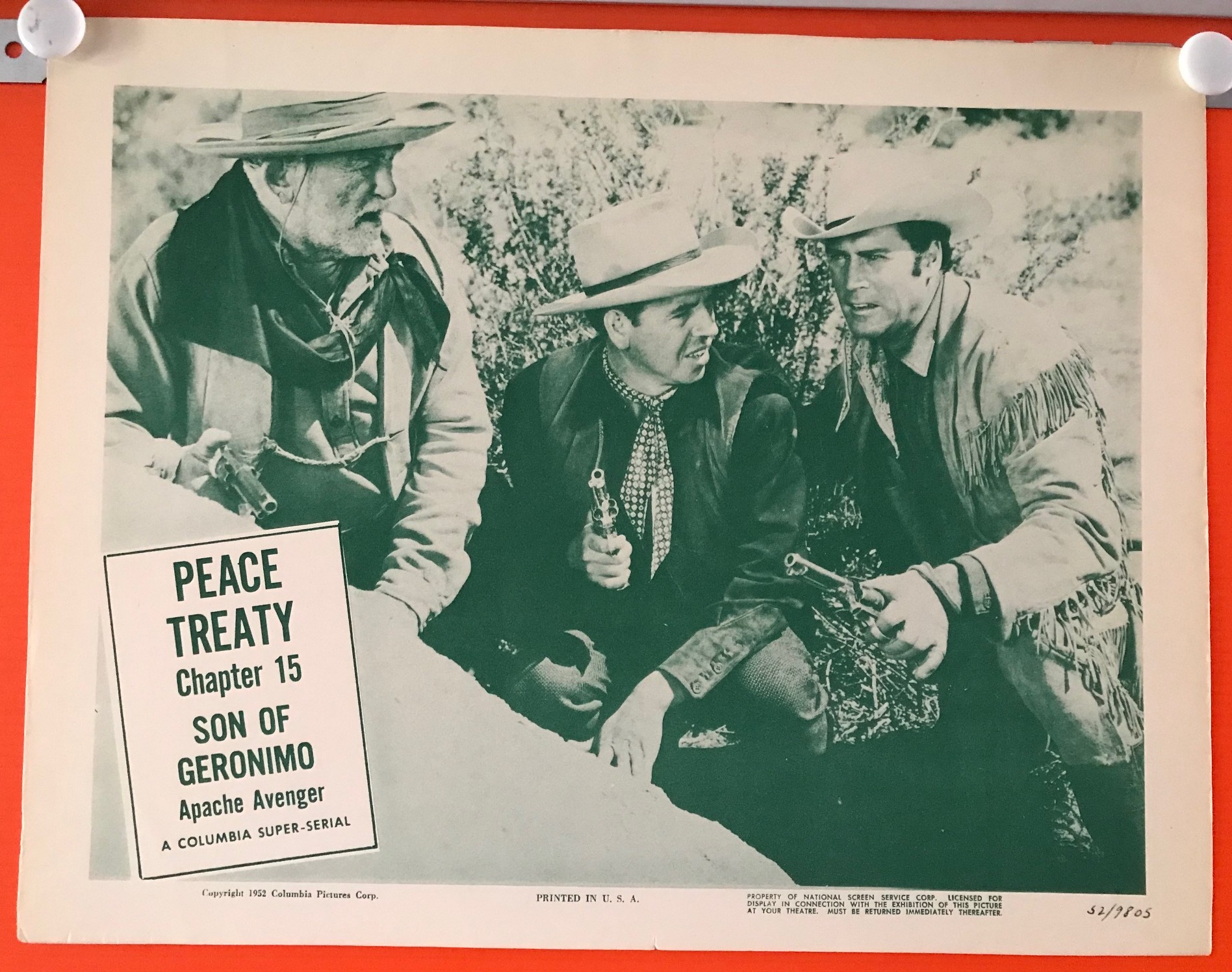 ORIGINAL SERIAL LOBBY CARD - SON OF GERONIMO (c1) - 1952 – scene card ...