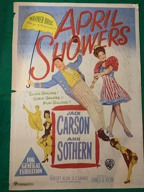 MOVIE POSTER ONE SHEET - AUSTRALIAN - APRIL SHOWERS - 1948 - X Marks ...