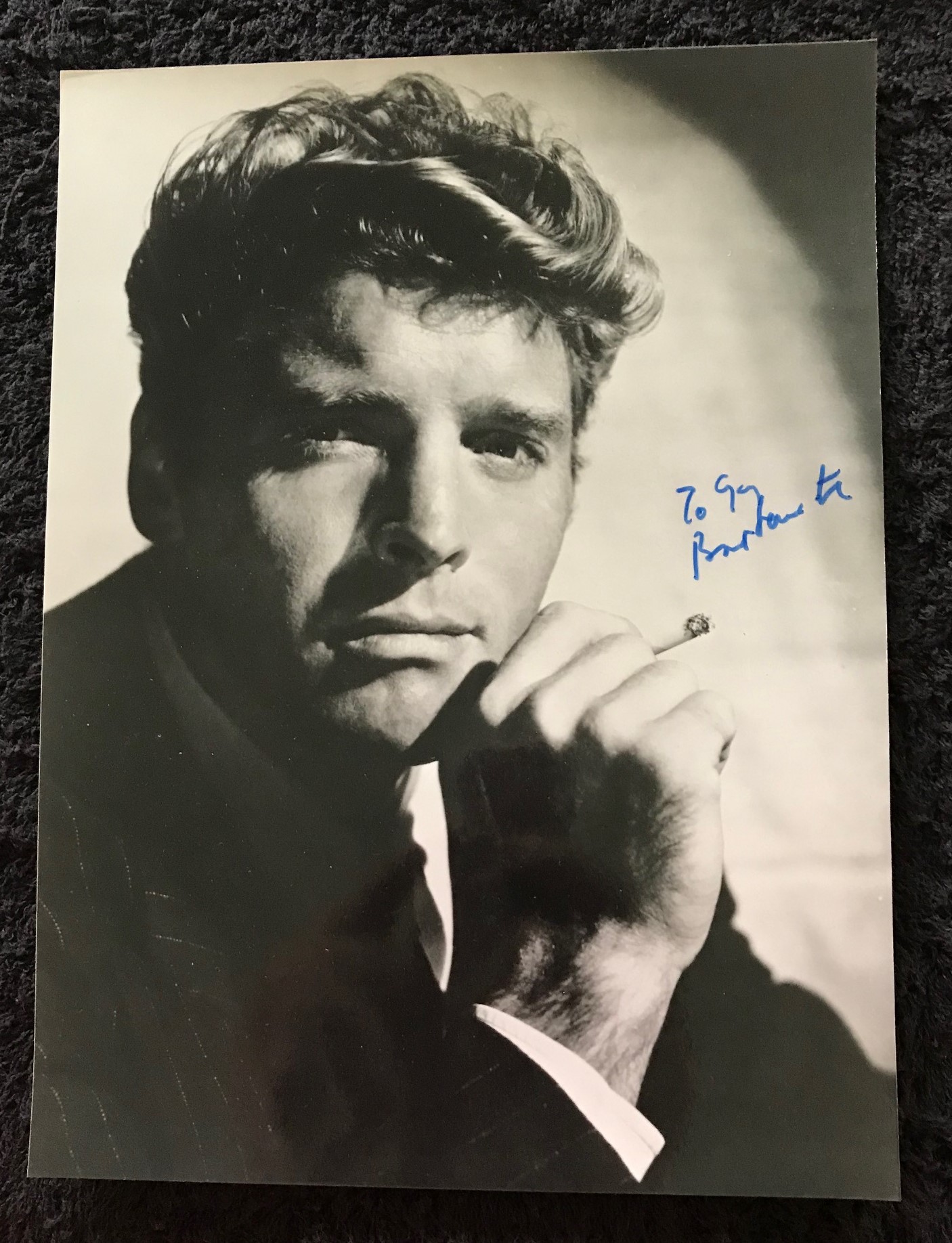 BURT LANCASTER - AUTOGRAPHED 10 x 8 PUBLICITY PHOTOGRAPH - X Marks The Shop