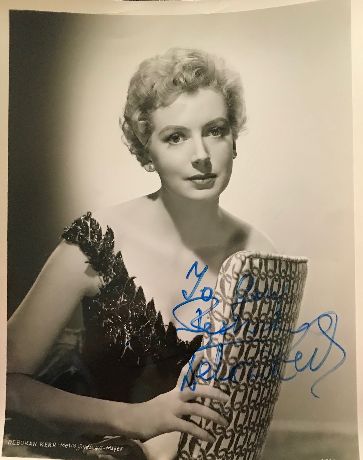 DEBORAH KERR - AUTOGRAPHED 10 x 8 PUBLICITY PHOTOGRAPH - X Marks The Shop