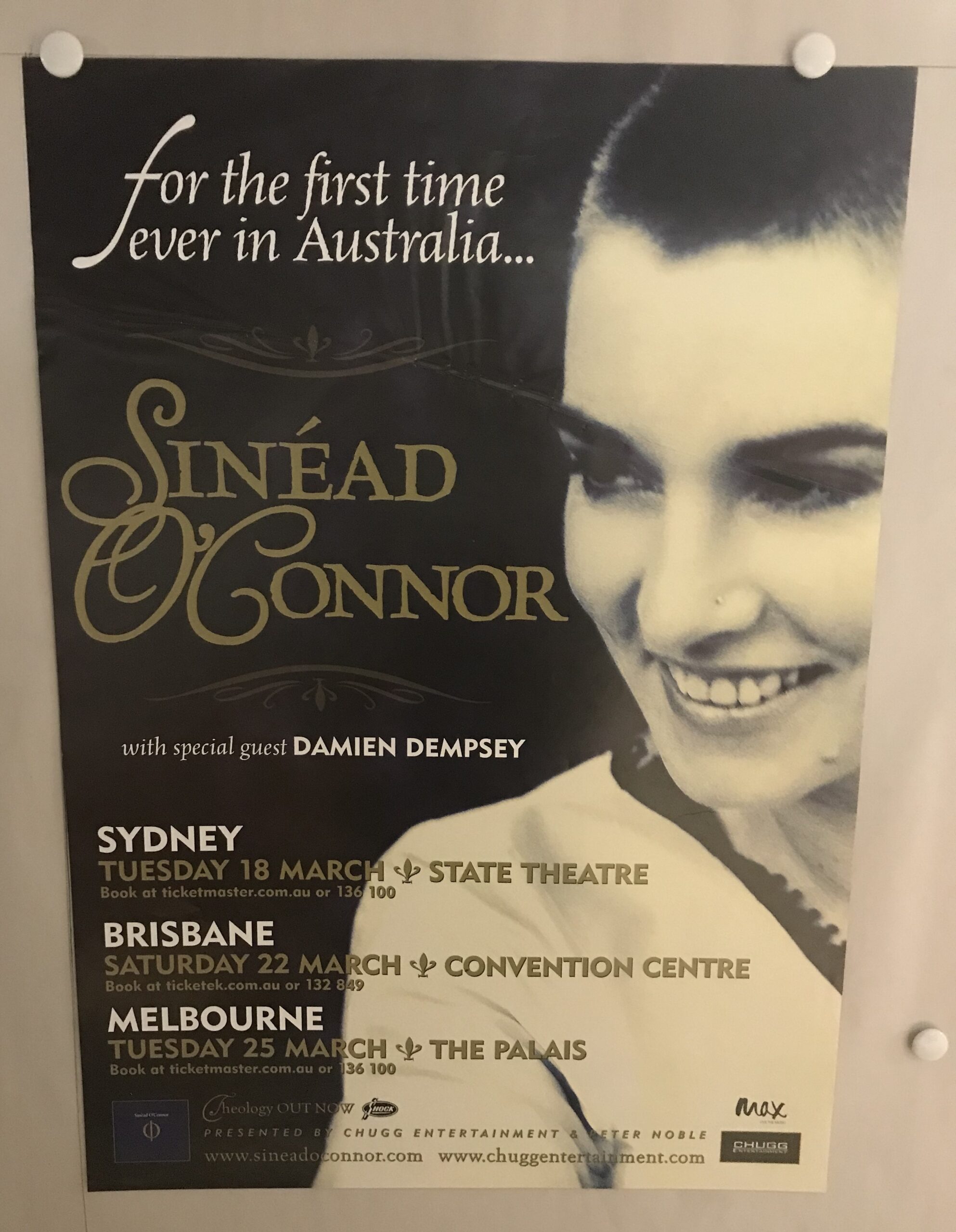 MUSIC PROMO POSTER - SINEAD O'CONNOR (a) - with DAMIEN DEMPSEY 1st ...