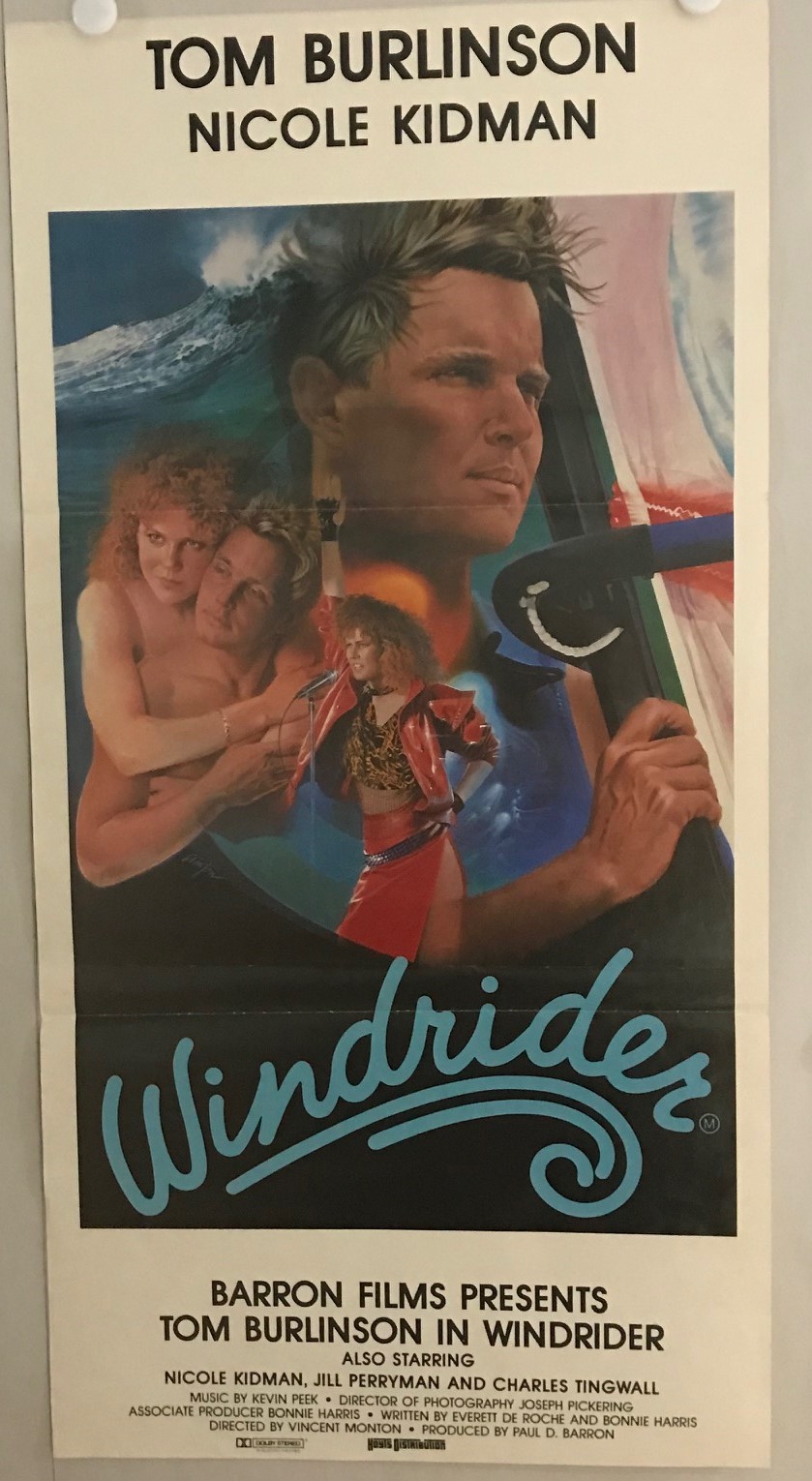 ORIGINAL DAYBILL MOVIE POSTER - WINDRIDER - 1986 - X Marks The Shop