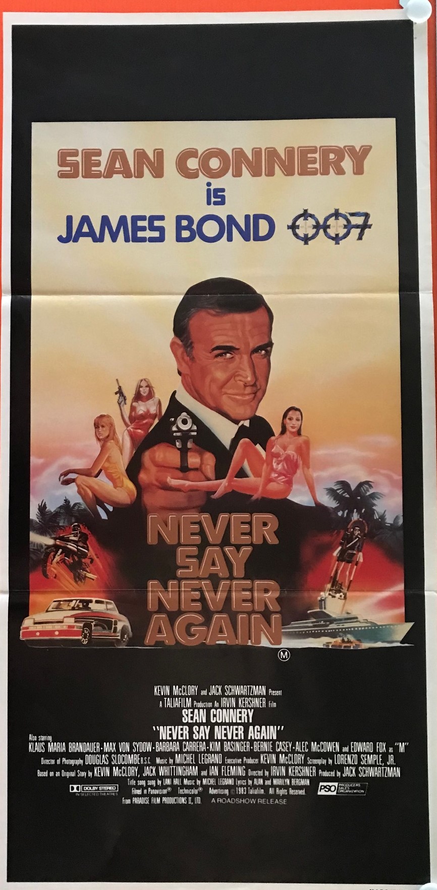 ORIGINAL DAYBILL MOVIE POSTER - NEVER SAY NEVER AGAIN (b) - 1983 - X ...