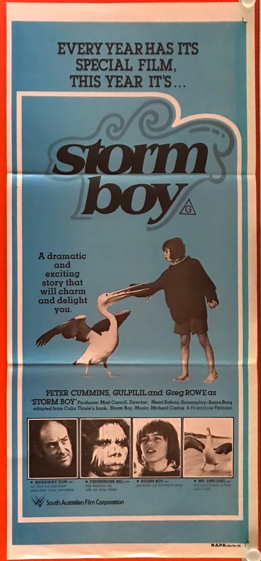 ORIGINAL DAYBILL MOVIE POSTER - STORM BOY (a) - 1976 - X Marks The Shop