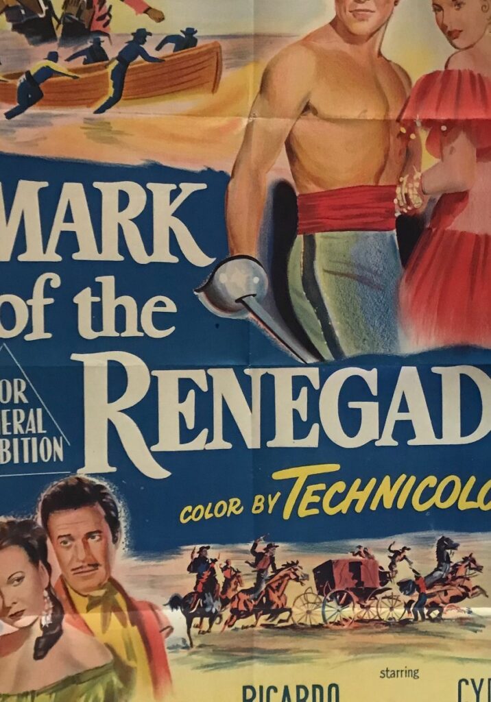 MOVIE POSTER ONE SHEET - AUSTRALIAN - MARK OF THE RENEGADE (THE) - 1951 ...
