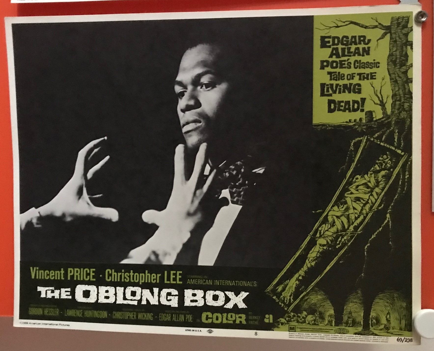 ORIGINAL LOBBY CARDS - THE OBLONG BOX - 1969 - set of 8 cards - Vincent ...