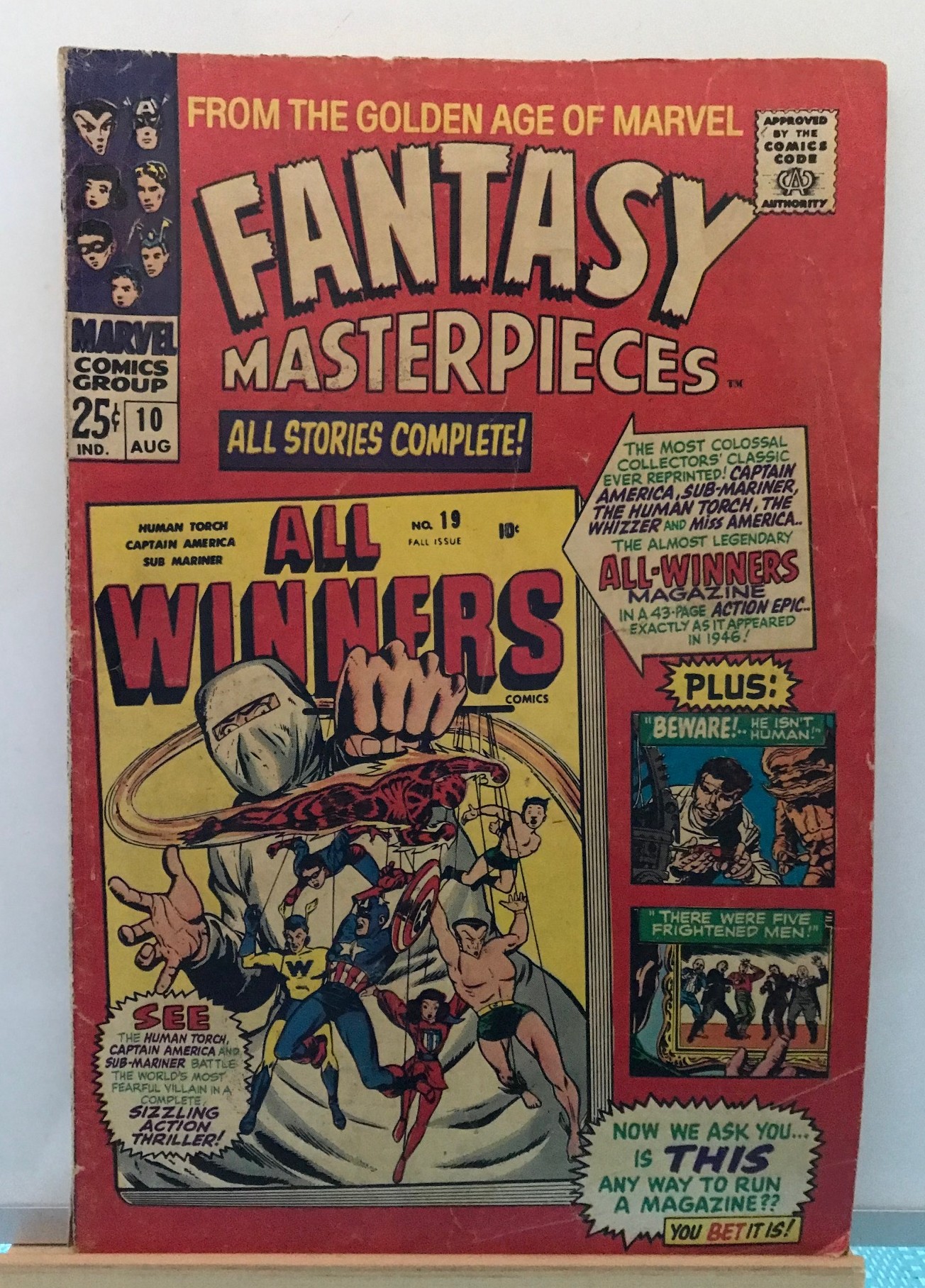 COMIC BOOK - MARVEL - FANTASY MASTERPIECES - #10 - Vol.1, Aug 1968 - X ...