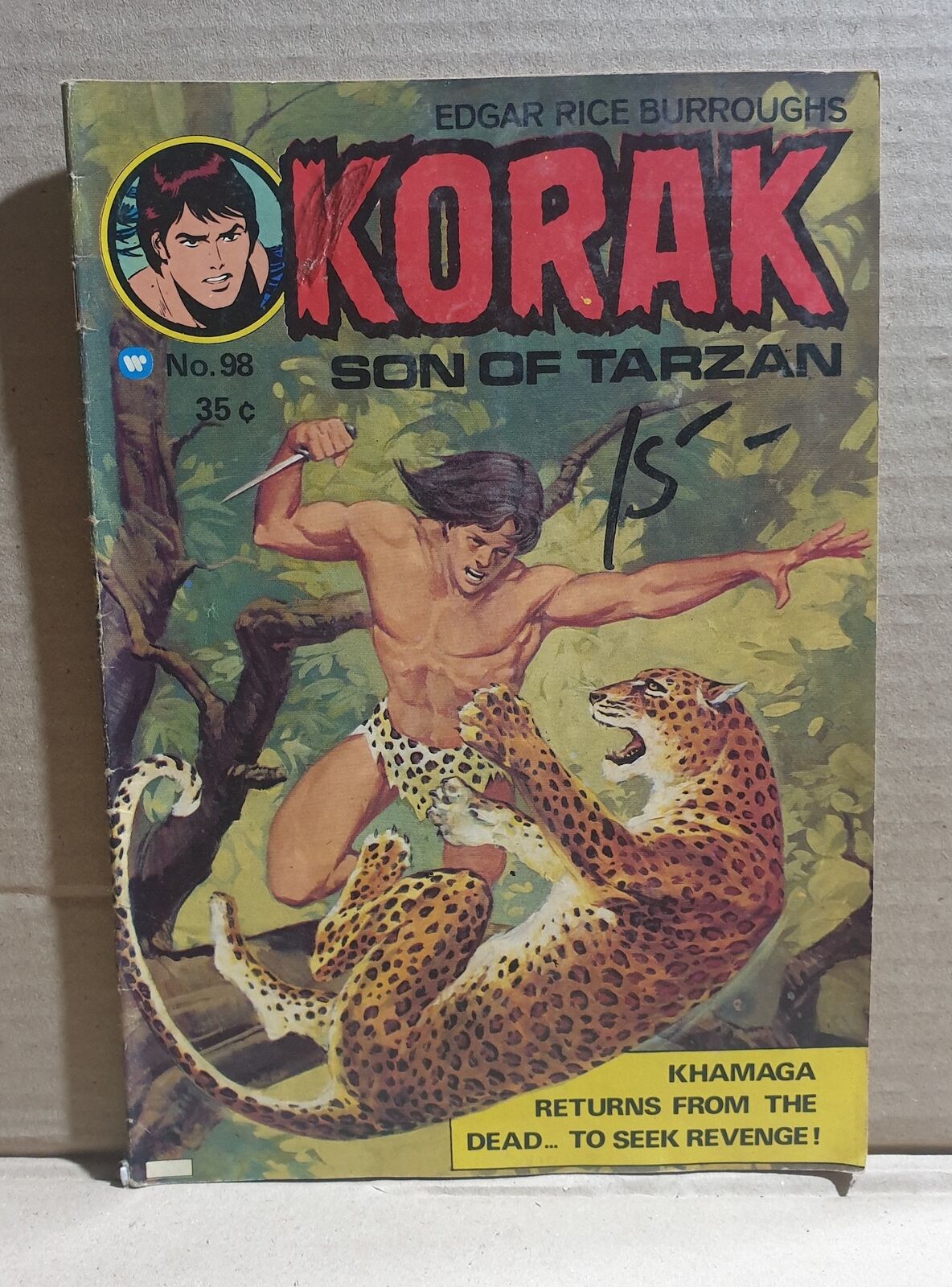 COMIC BOOK - DC KORAK SON OF TARZAN #98 - X Marks The Shop